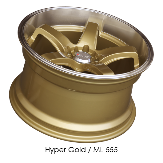 XXR 555 17x8 5x100/5x114.3 +35 Hyper Gold/ML Wheel/Rim 673389122542 | eBay